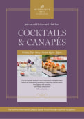 Cocktails and Canap'es - Barchester Hethersett Hall - Friday 10 May ...