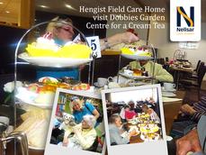 Hengist Field Care Centre go for Cream Teas at Dobbies