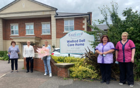 Billie Shepherd spreads love at Winifred Dell Care Home