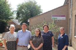 Professor Deborah Sturdy visits Excelcare homes in Cambridge