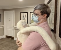 'HUG' therapy doll brings comfort at Broadway Halls