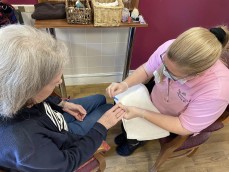 Pamper afternoon helps residents relax