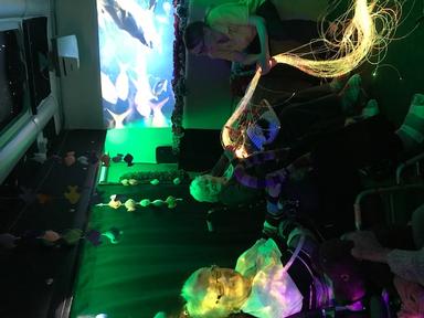 All aboard! care home residents enjoy interactive sensory bus