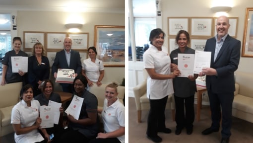 Dedicated Luton care home team members achieve 100 years of service
