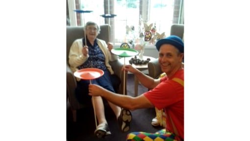 The circus comes to town for Residents at Leeming Garth