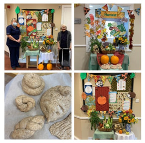 Harvest festival displays