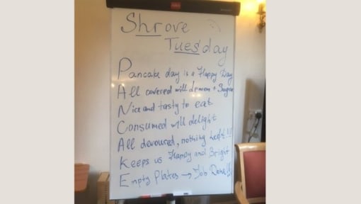 A perfect pancake poem for Truro Residents