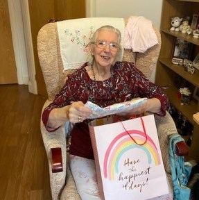 Sylvia turns 85 at Winifred Dell