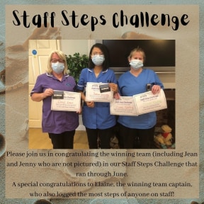 Steps Challenge Winners