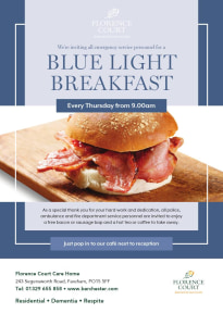 Blue light breakfast