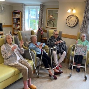 Winifred Dell have fun keeping fit