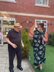 Sherrell House residents make the most of the summer sun