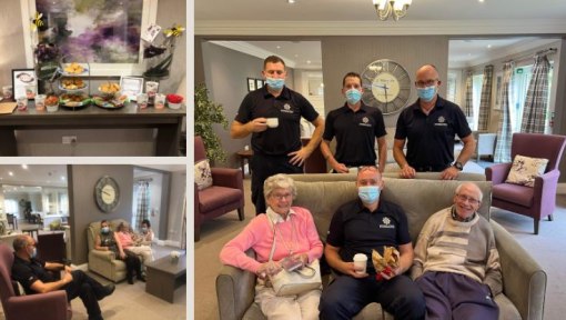 Blue Light Breakfast at Newton Aycliffe care home