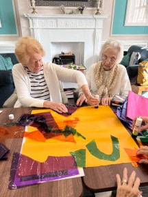 Westergate House Care Home enjoys art class with Pallant House Art Gallery