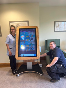 Our ‘tiny tablet’ is a great resource for activities and reminiscing