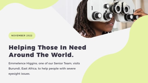 Helping those in need around the world