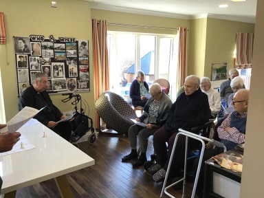 Holy Communion here at Baycroft