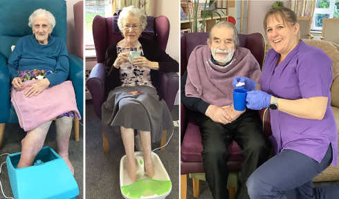 Dorset House residents enjoy a next level pamper day