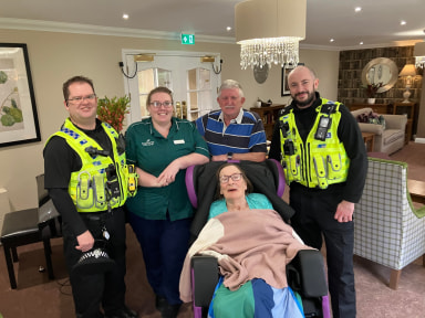 Cedars Care Home Resident gets a visit from the Police