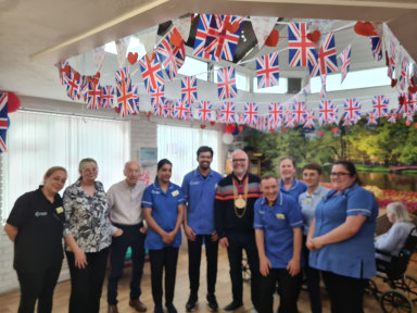Mayor of Colchester visits Edensor Care Home