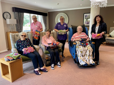Donation's of Twiddle Muffs from the Women's Institute