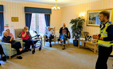 MAPLE LEAF LODGE WELCOMES LOCAL POLICE OFFICER