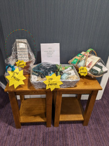 Macmillan Coffee morning raffle goodies