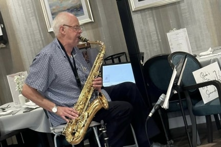 Bob White's saxophone serenade