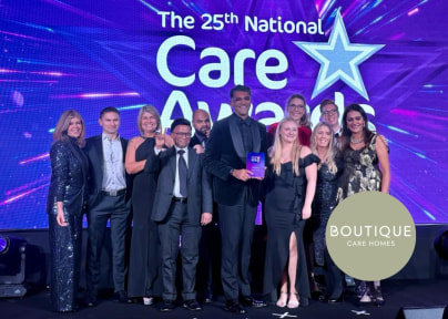 Boutique Care Homes announced winners at National Care Awards 2023