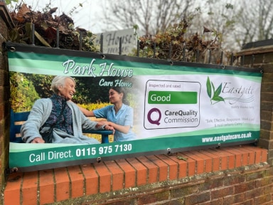 Park House Care Home Unveils New Banner Celebrating ‘Good’ CQC Rating