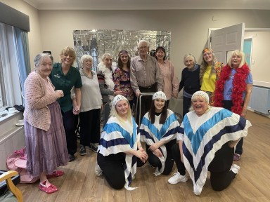 Vecta House residents enjoy an afternoon of Abba