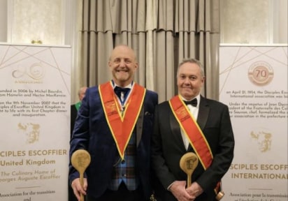 Chef knighted into Order of the Disciples of Escoffier