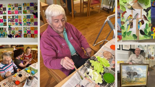 HC-One care homes create artwork pieces on World Art Day