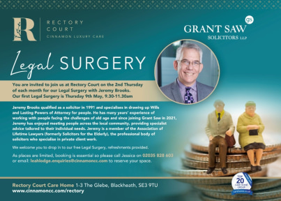 Grant Saw Legal Surgery at Rectory Court