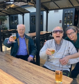 Gents' trip to the local pub