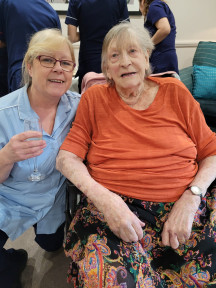 Local care home celebrates superstar staff member