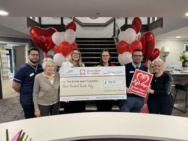 Danforth Care Homes raises £900 for the British Heart Foundation!