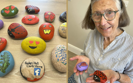 Roden Hall Residents get creative for ‘Shropshire Rocks’ initiative