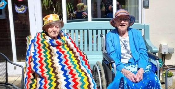 Life-long friends reunite at Aldringham Court nursing home