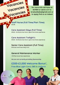 This weeks Vacancies