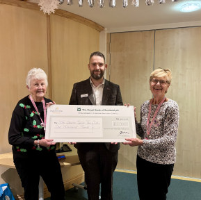 Cheque Presented To The Deans Senior Tea Club