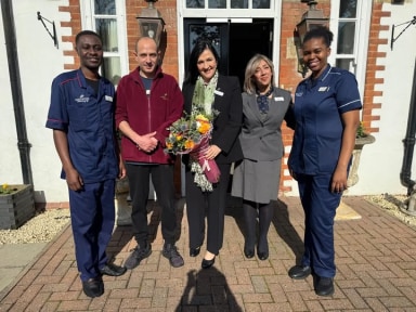 A Special visitor to Emily Jackson House