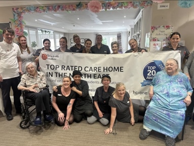 County Durham care home rated Top 20 in the North East