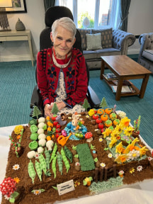 Resident, Jenny Crowned Winner Of Barchester Easter Cake Competition