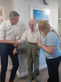 Local MP Lewis Atkinson visits Roker care homes