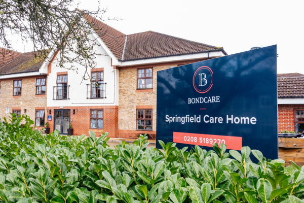 Springfield Care Centre care home, 20 Springfield Drive, Barkingside ...