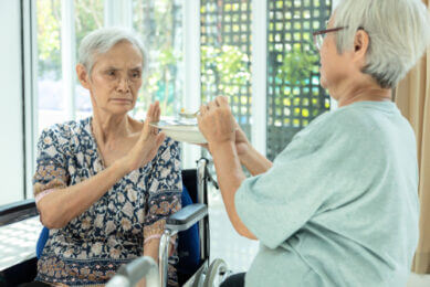 What can you do if a care home resident refuses personal care?